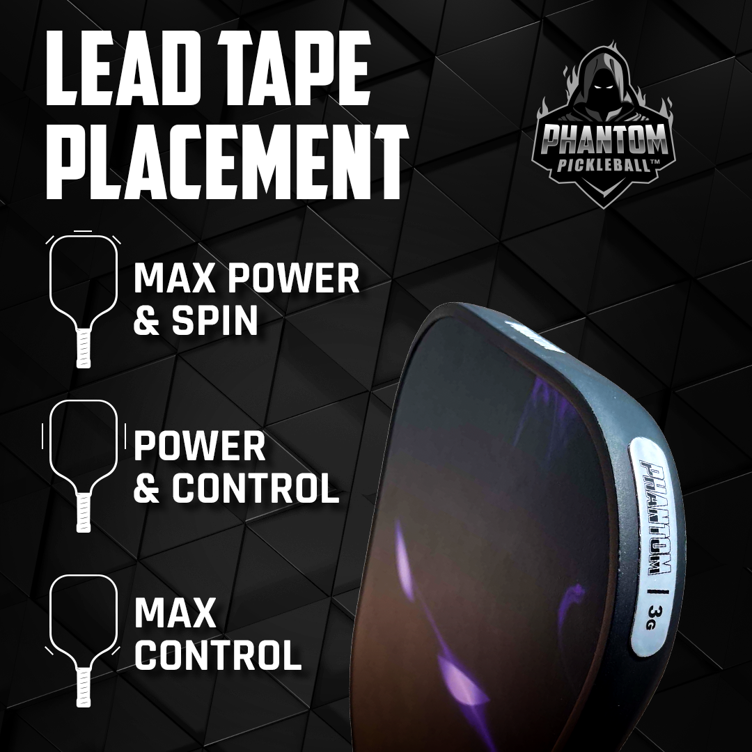 Phantom Pickleball Lead Tape - 12 count - Pre-Cut - 3 gram bars