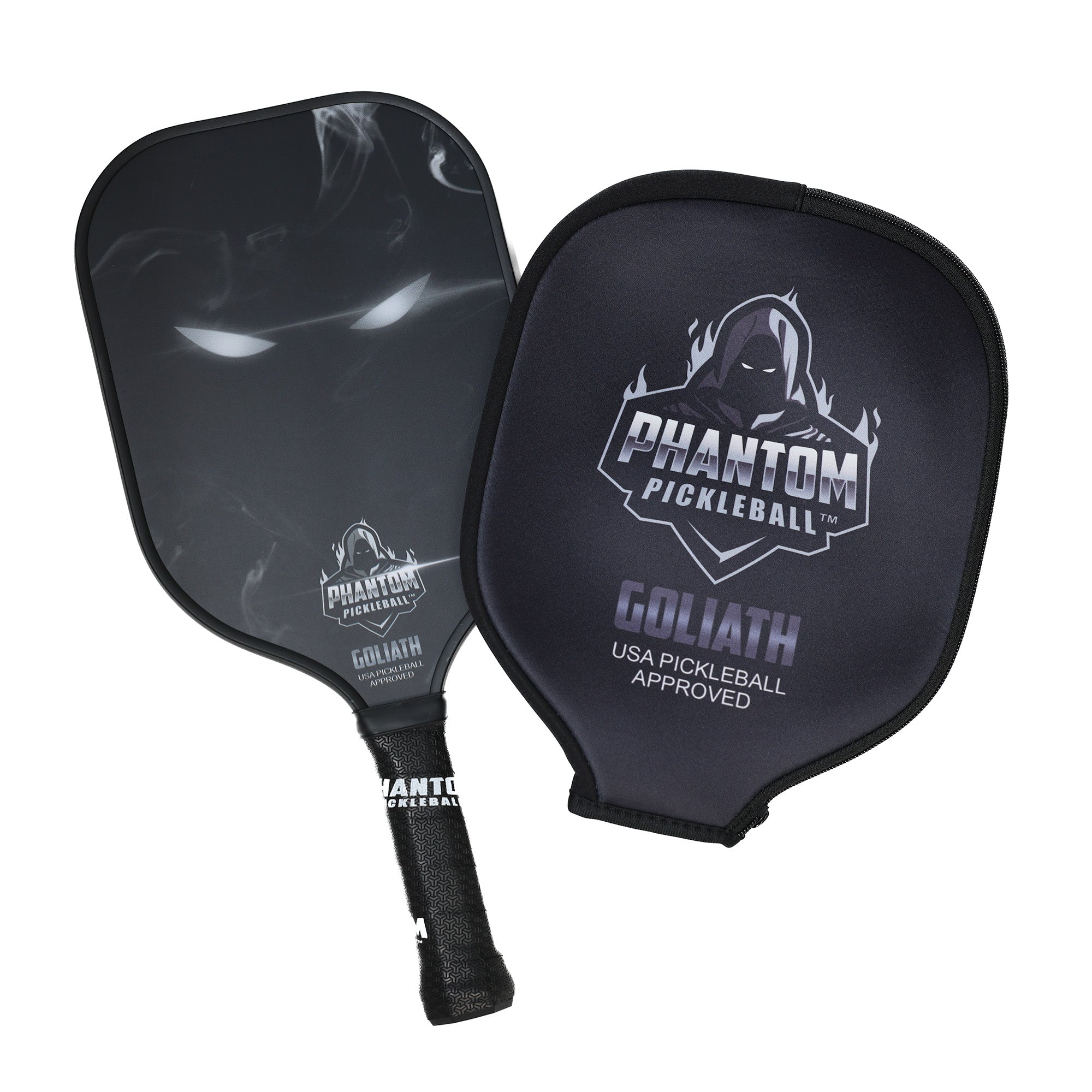 PHANTOM GOLIATH 16MM T800 Carbon Fiber Pickleball Pro Paddle with Cove